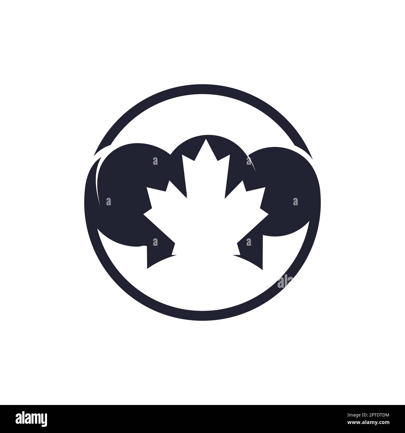 Canadian chef vector logo design template. Maple leaf with chef hat ...