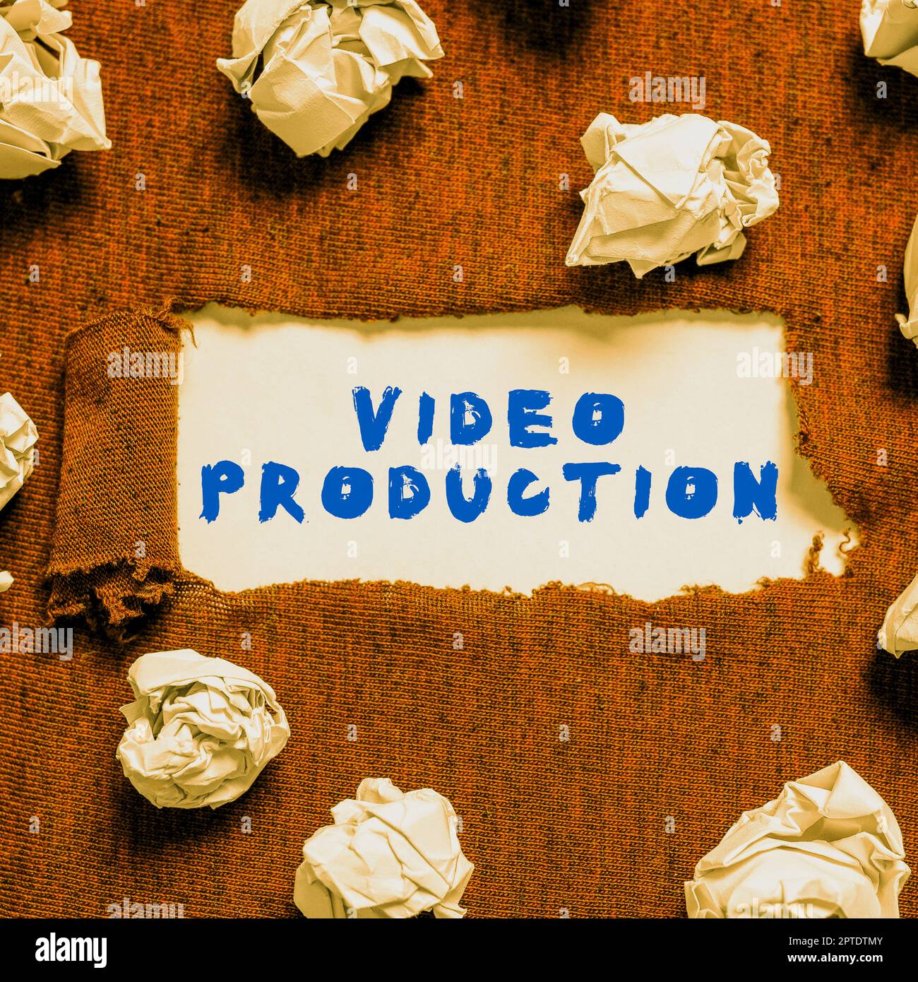 Text showing inspiration Video Production, Word Written on program ...