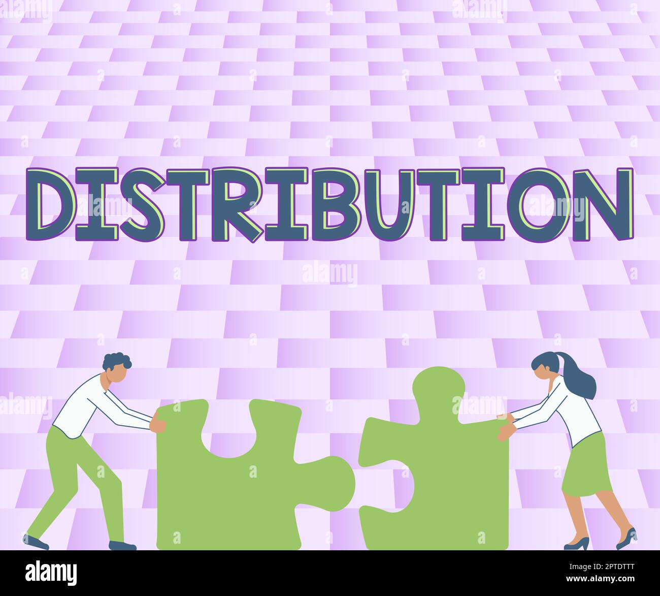 Text showing inspiration Distribution, Concept meaning the behavior of ...