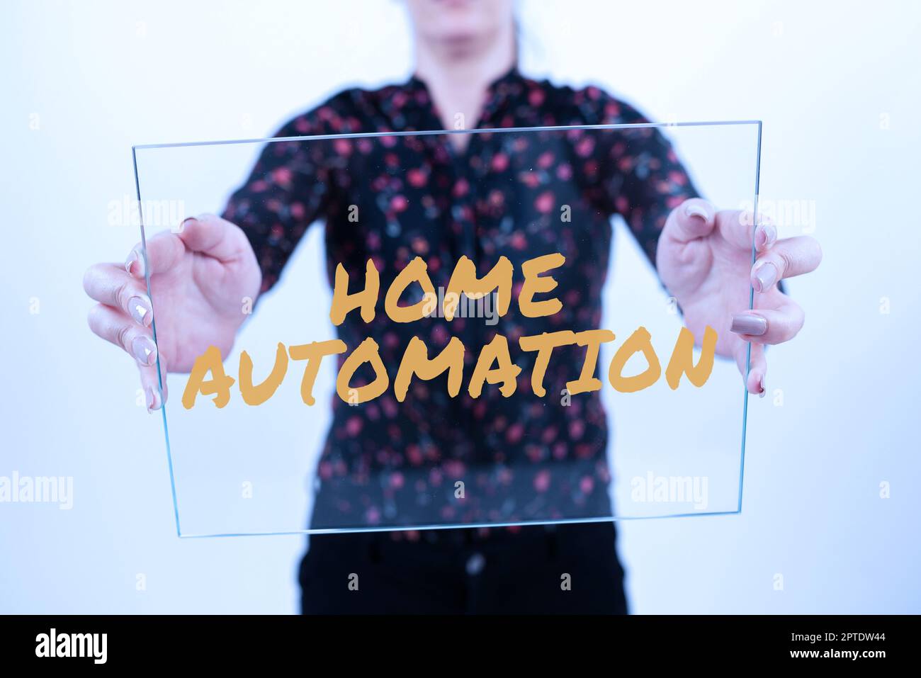 Handwriting text Home Automation, Word for monitoring the electrical ...