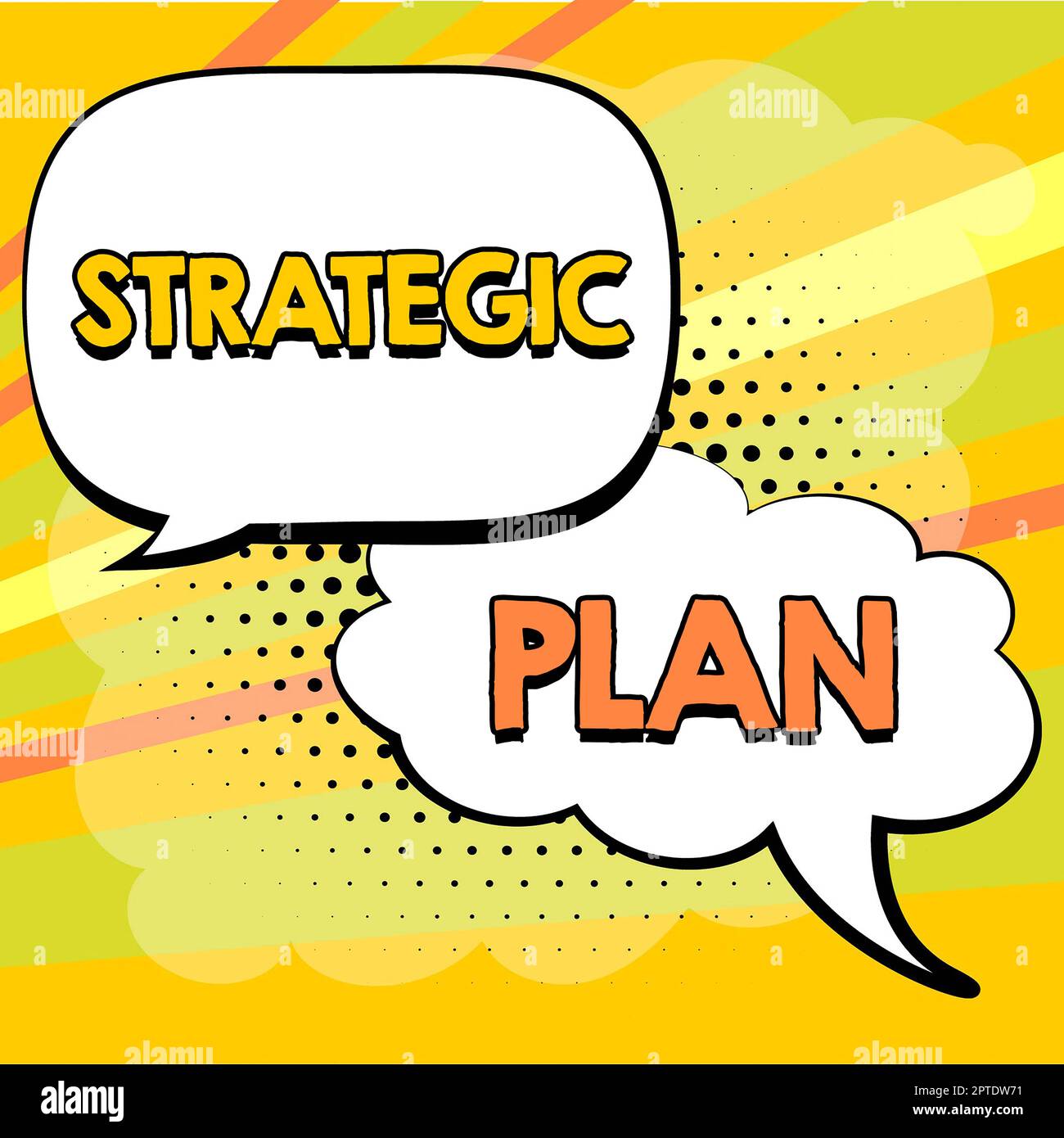 Text showing inspiration Strategic Plan, Concept meaning a systematic ...