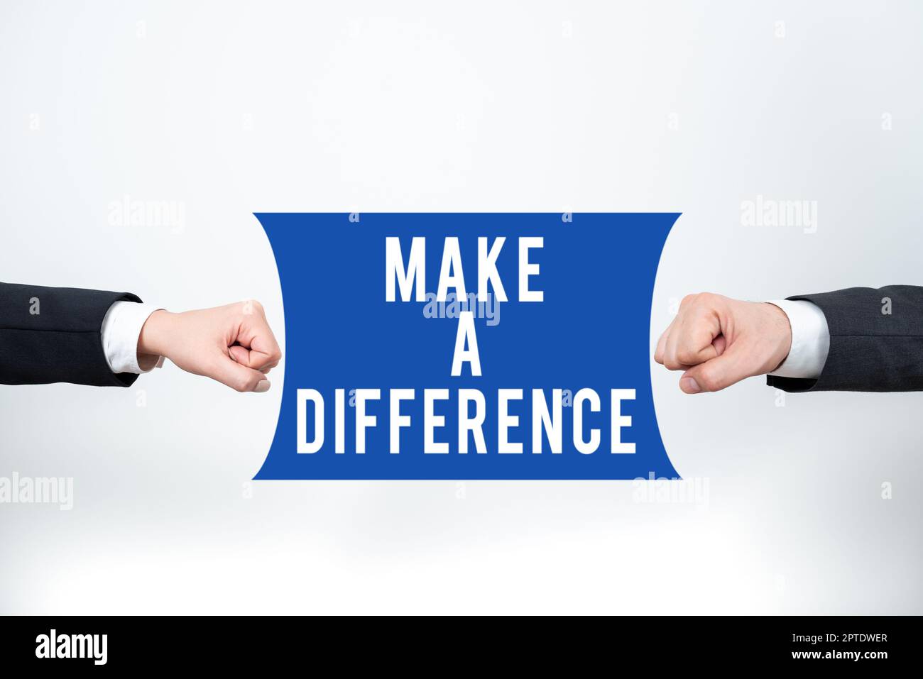 Writing displaying text Make A Difference, Word Written on Personal development and career ...