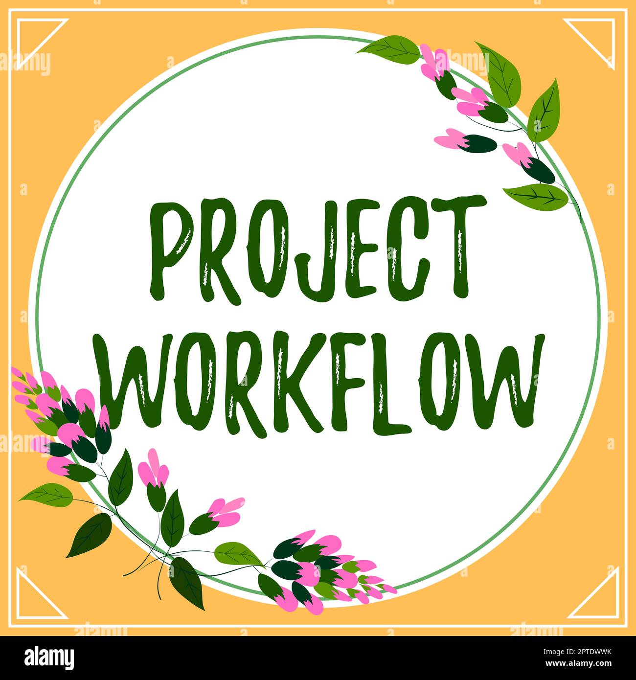 Handwriting Text Project Workflow Business Showcase Series Of Steps