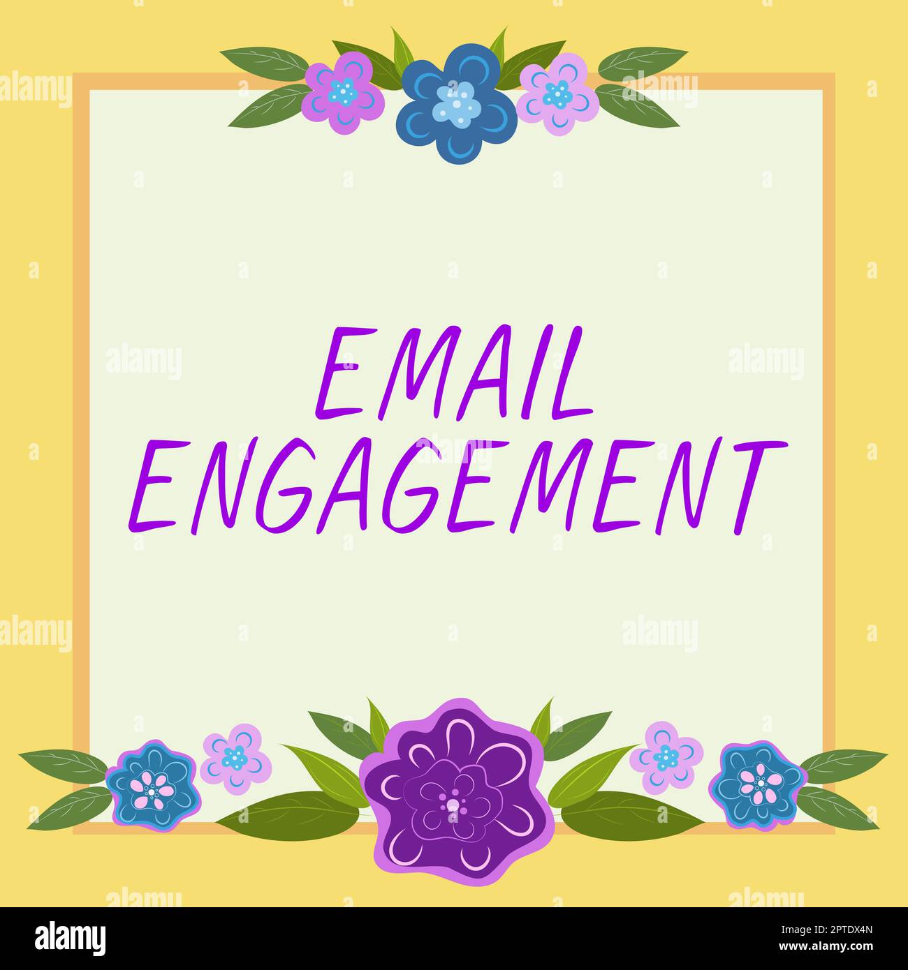 Text caption presenting Email Engagement, Business showcase measure how ...