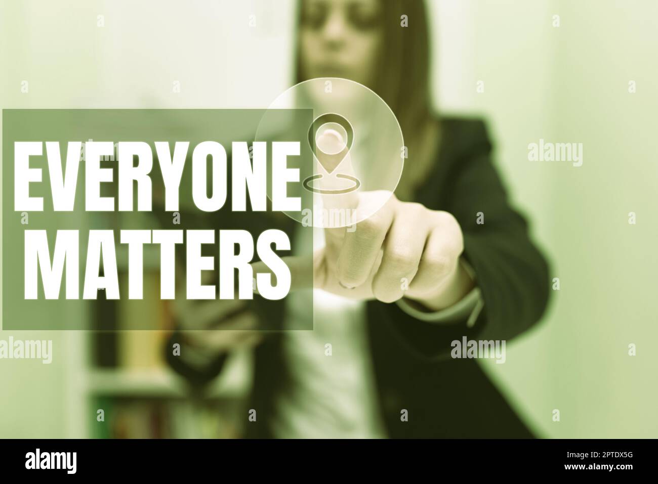 Text sign showing Everyone Matters, Business showcase everything that ...