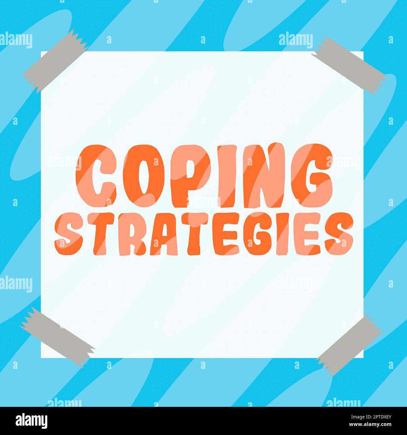 Text sign showing Coping Strategies, Business approach general plan or ...