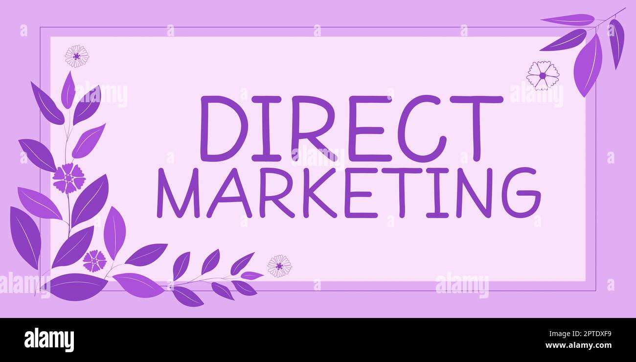 Hand writing sign Direct Marketing, Business idea business of selling ...