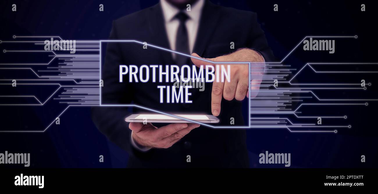 Writing displaying text Prothrombin Time, Business concept evaluate ...