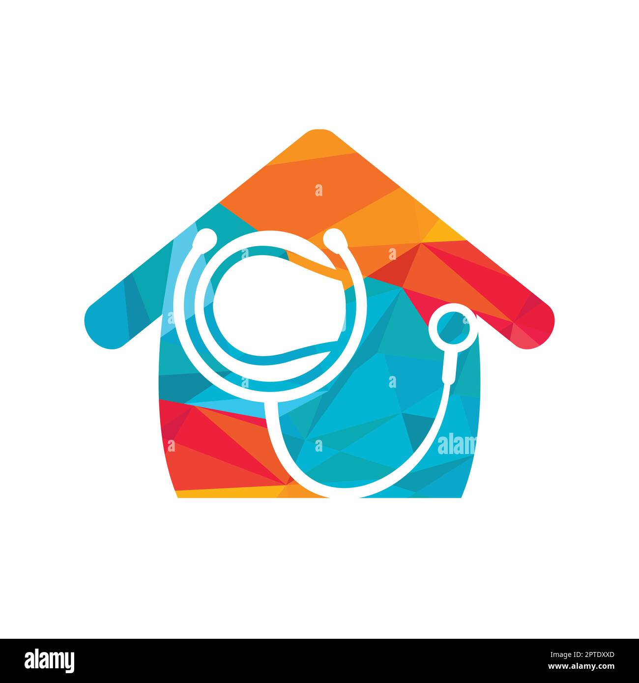 Tennis stethoscope vector logo design. Sports health and care logo ...