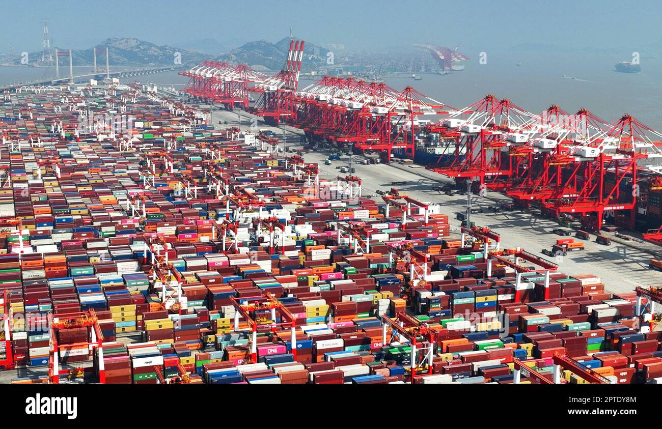 SHANGHAI, CHINA - APRIL 27, 2023 - Aerial photo taken on April 27, 2023 ...