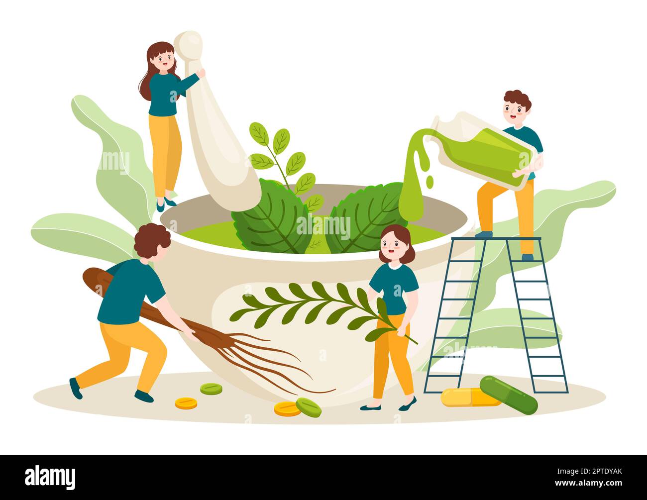 Cartoon herbal medicine hi-res stock photography and images - Alamy