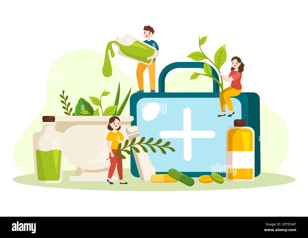 Cartoon herbal medicine hi-res stock photography and images - Alamy