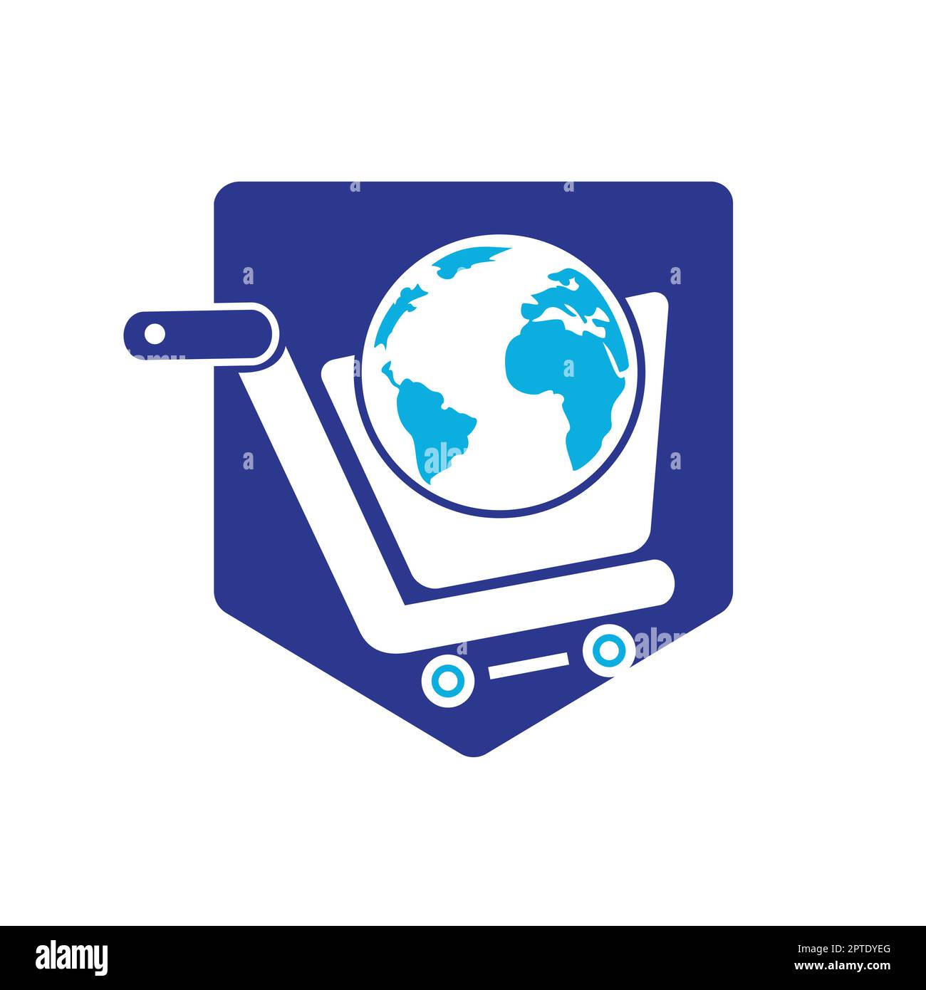 Globe shopping cart vector logo design. Online Shop logo designs ...