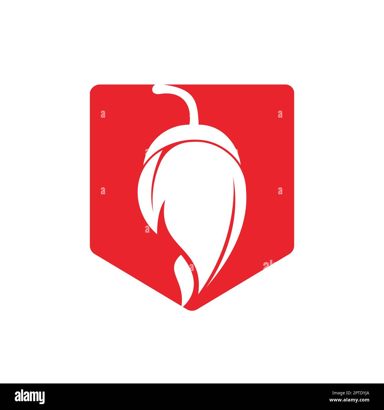 Chili hot and spicy food vector logo design inspiration. Chili pepper ...