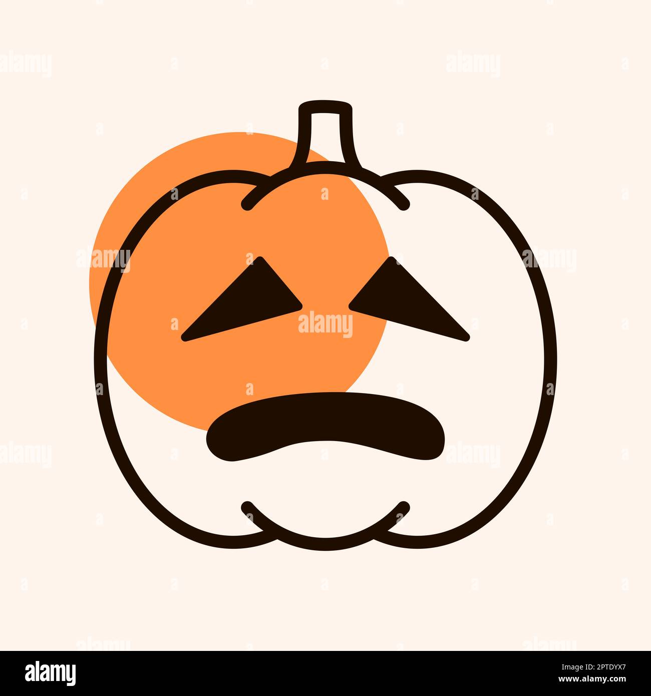Halloween pumpkin emoticon icon vector illustration Jack-O-Lantern ...