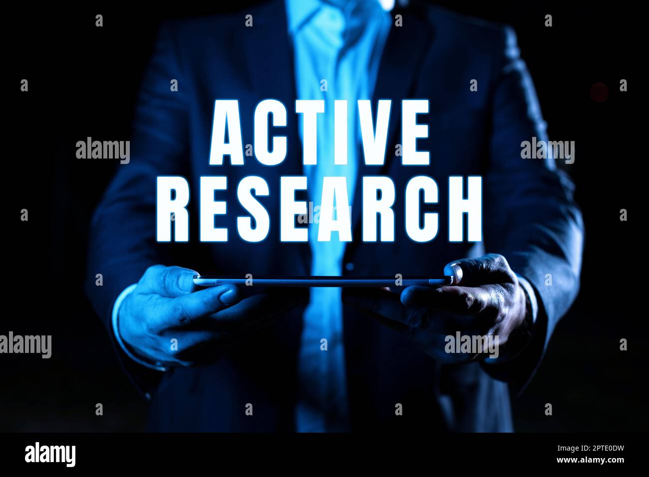 Text sign showing Active Research, Conceptual photo Simultaneous ...