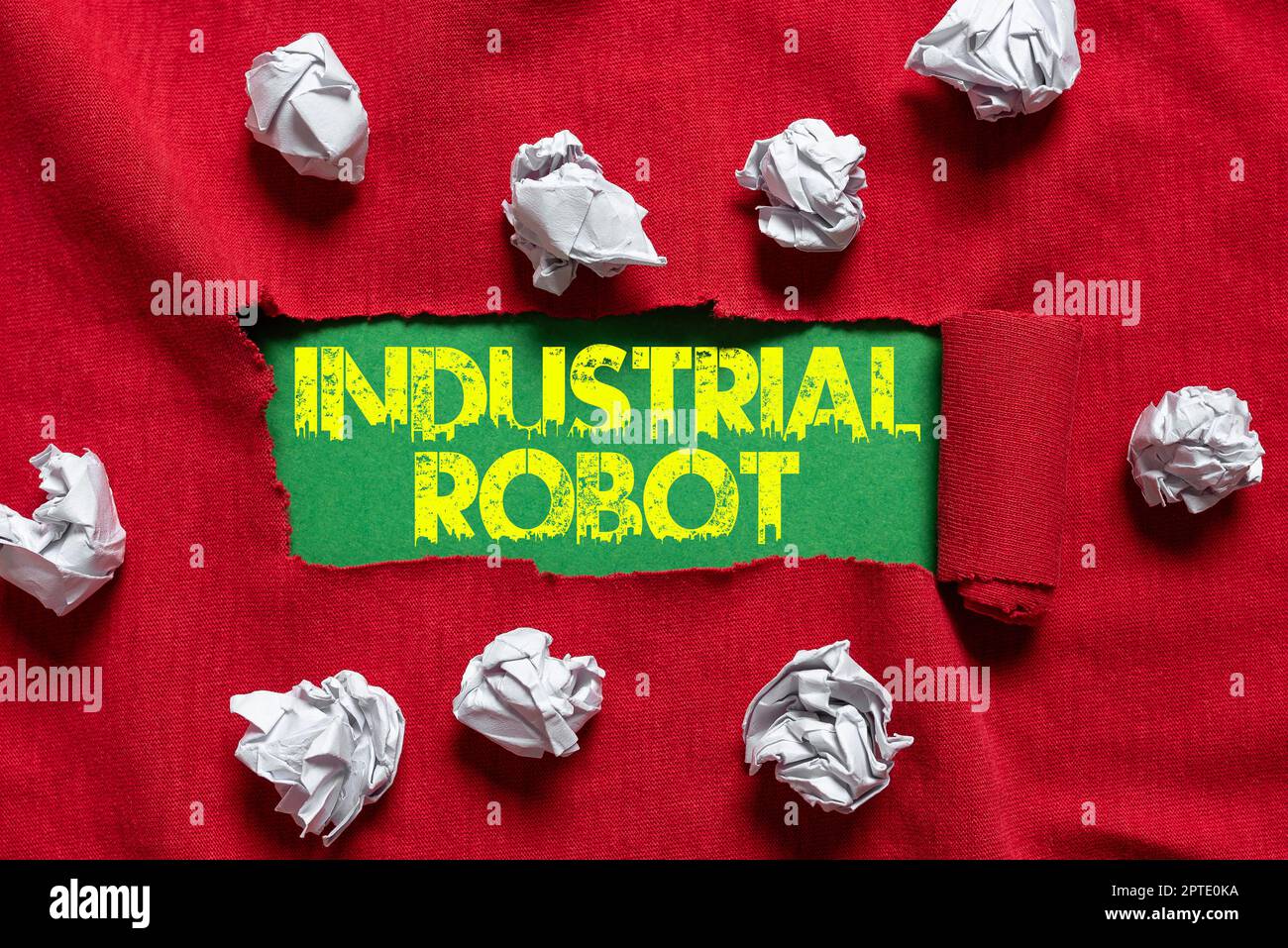 Handwriting text Industrial Robot, Business approach robotic mechanism ... Handwriting text Industrial Robot, Business approach robotic mechanism ...