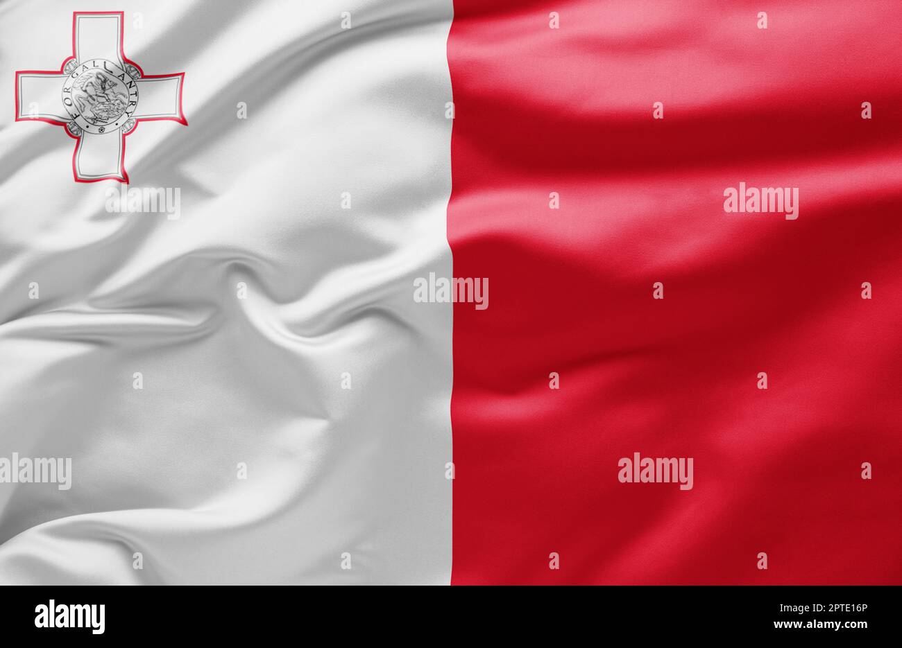 Waving national flag of Malta Stock Photo - Alamy