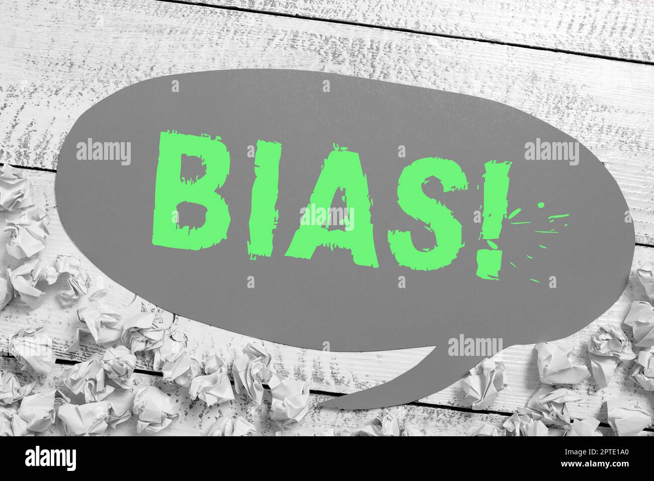 Handwriting text Bias, Business concept inclination or prejudice for or ...