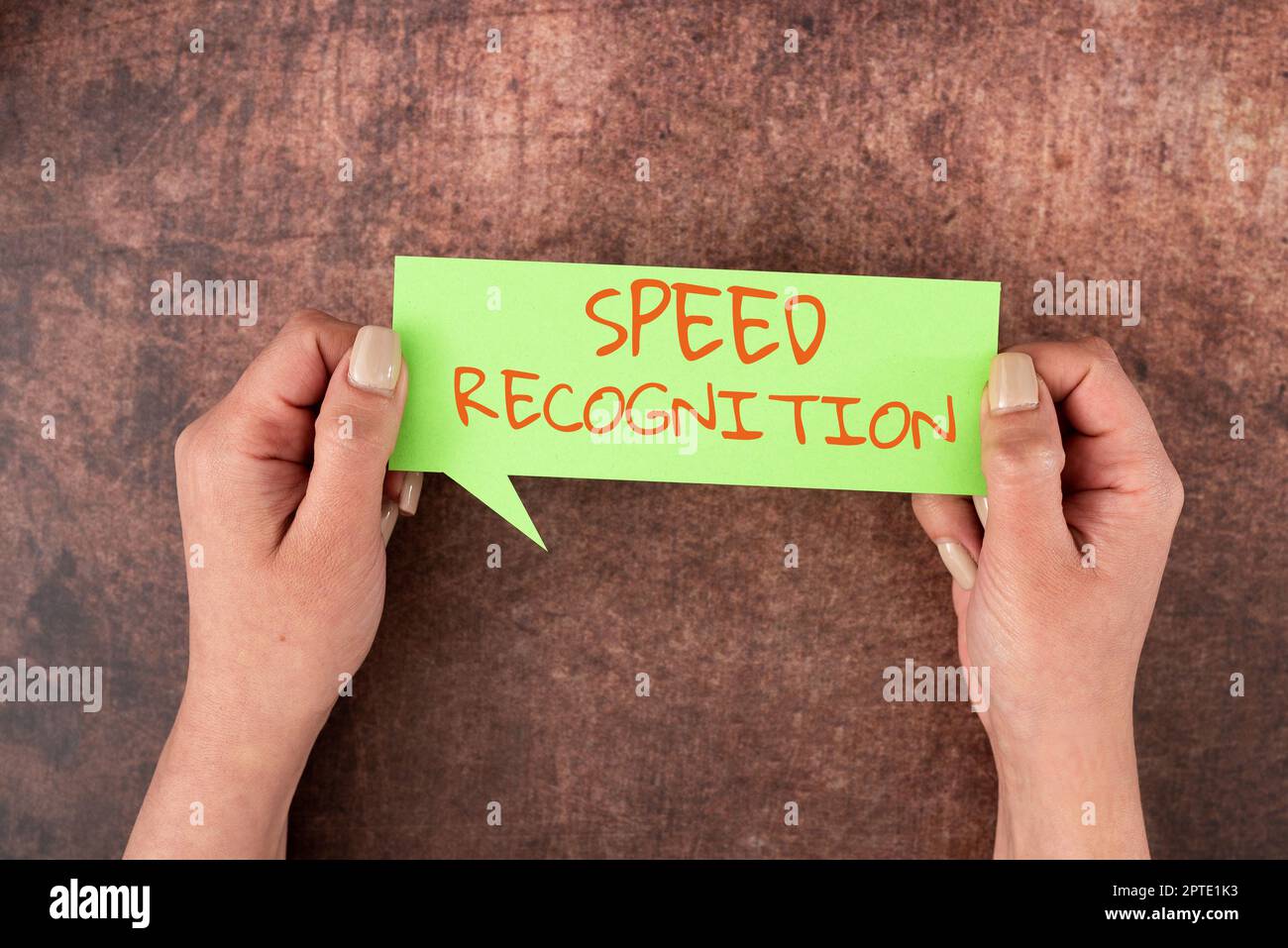 Conceptual display Speed Recognition, Business approach ...