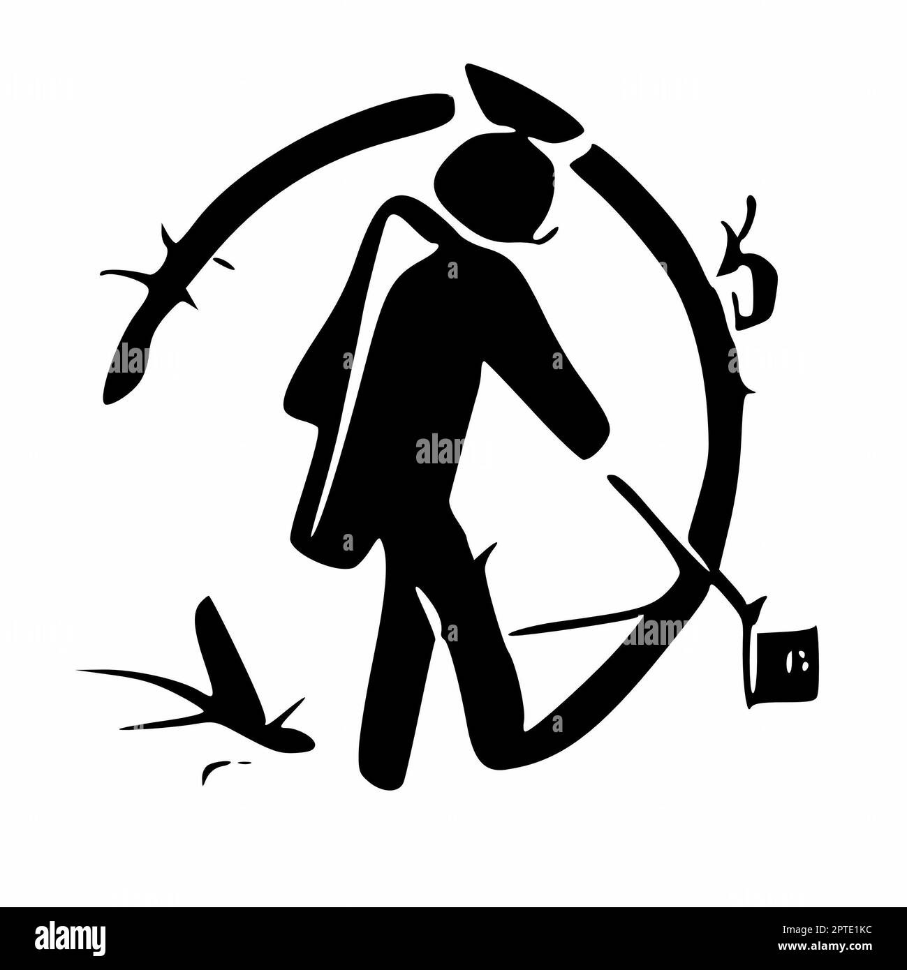 Pest control company logo, pest a the control Stock Photo - Alamy