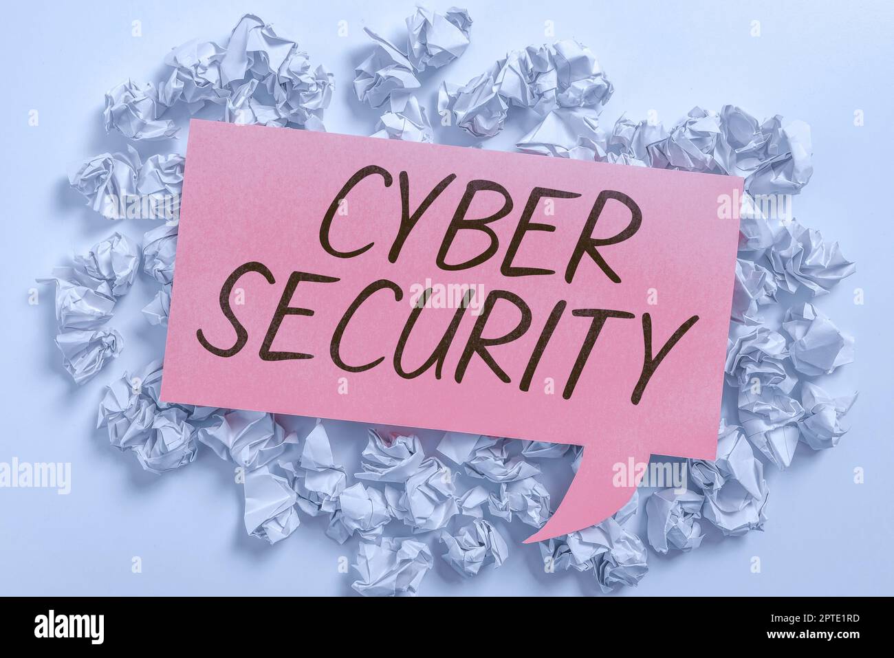 Conceptual caption Cyber Security, Word for Protect a computer system against unauthorized ...