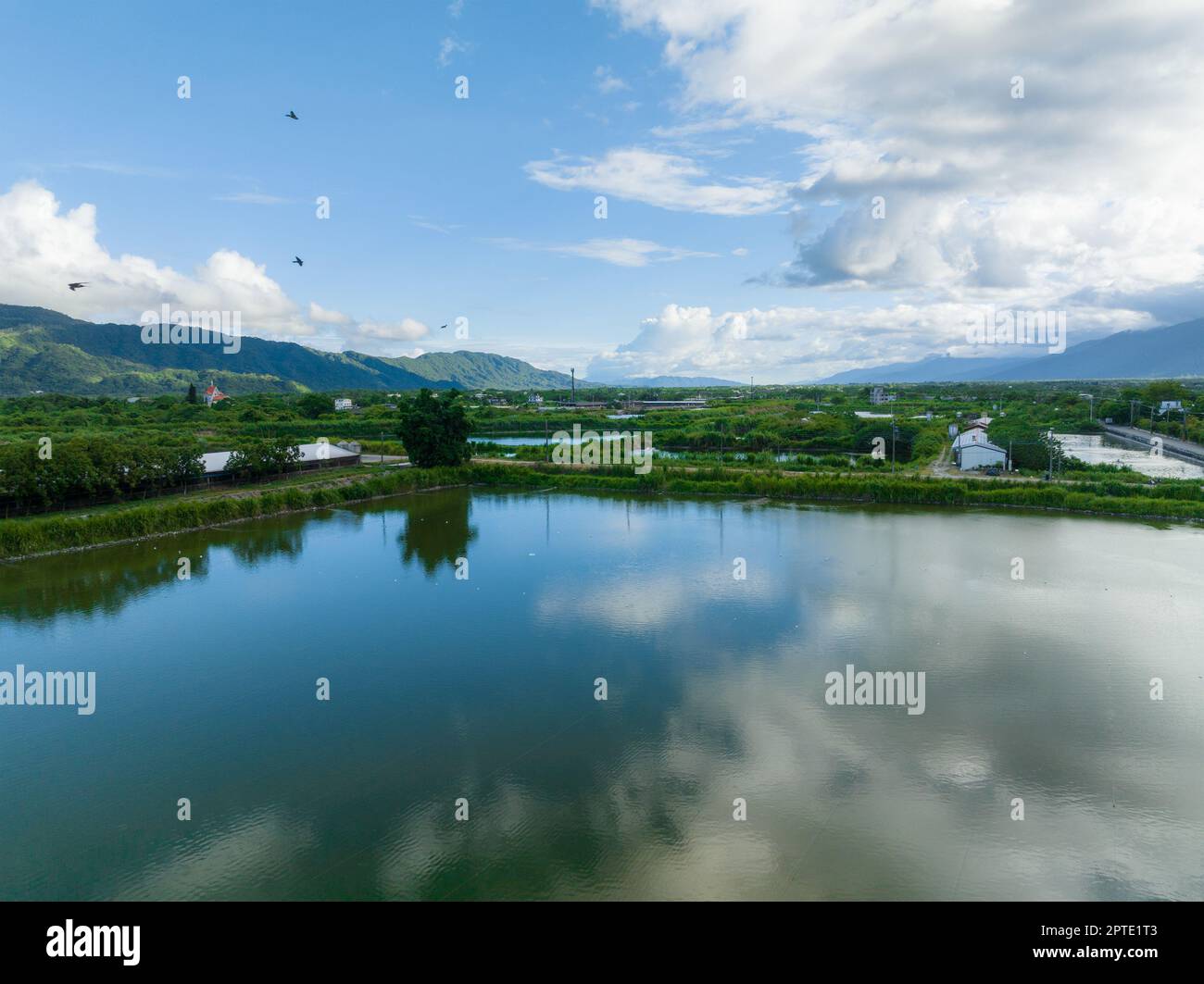 Fish pond Hualien of Taiwan Stock Photo - Alamy