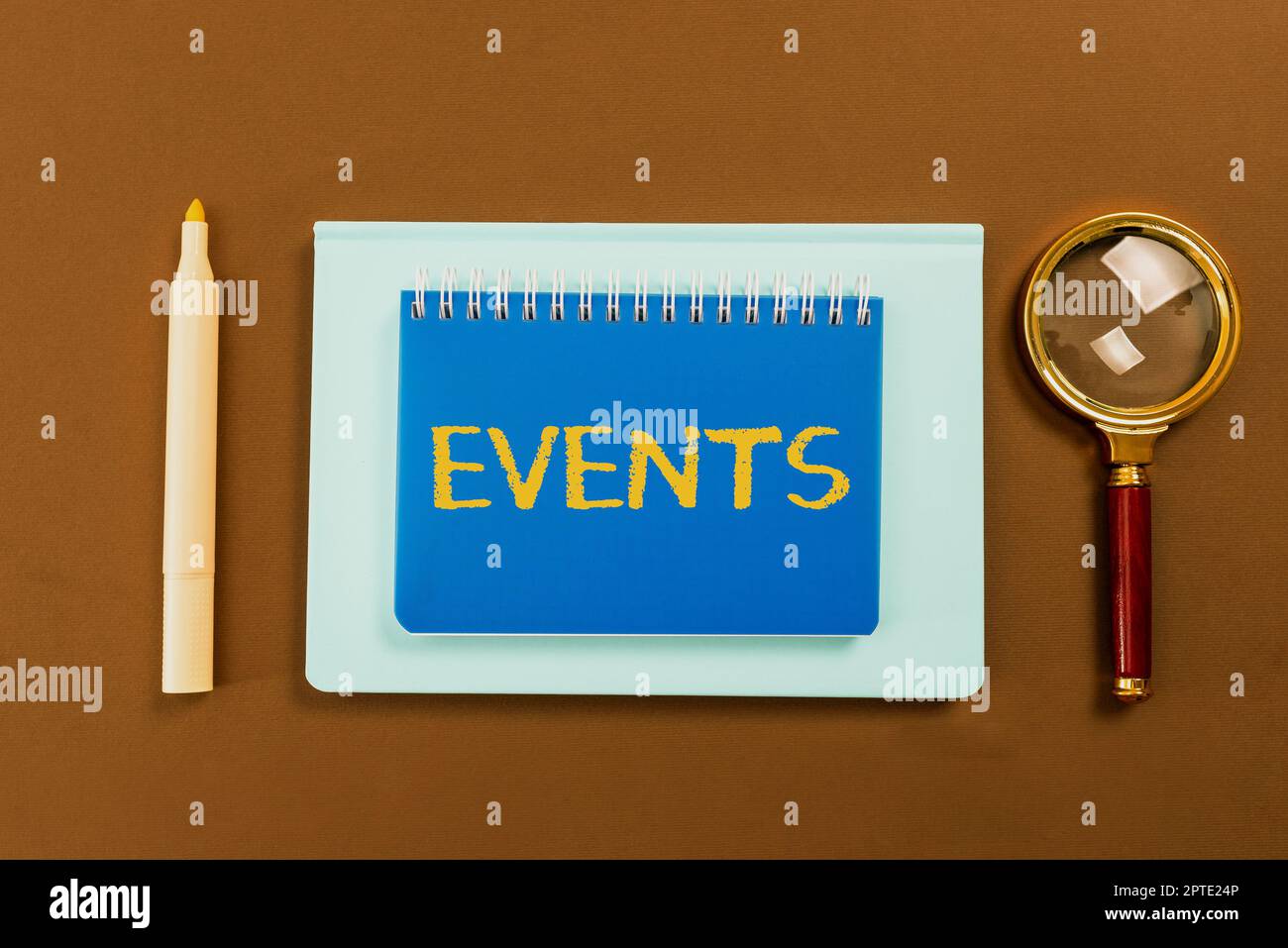 Conceptual caption Events, Business overview something occurs in ...