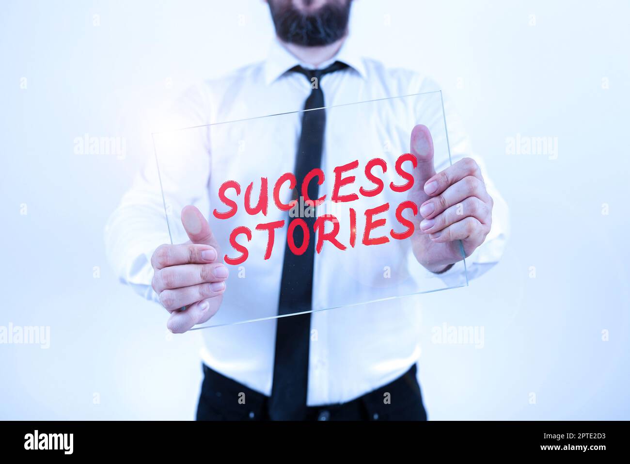 Conceptual display Success Stories, Word for a chronicle displaying ...