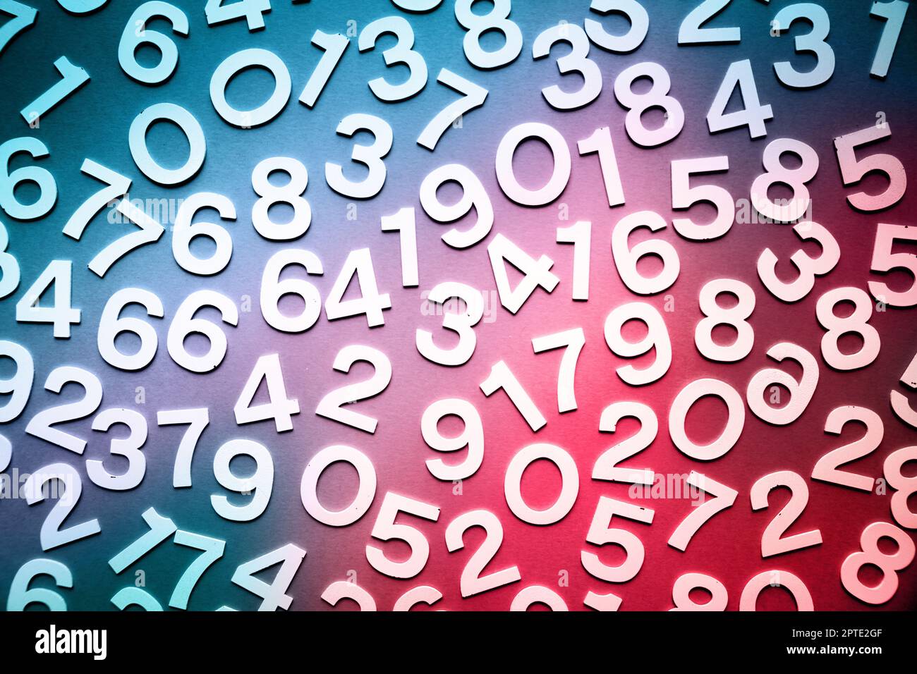 Mathematics background made with solid numbers on a blackboard Stock ...