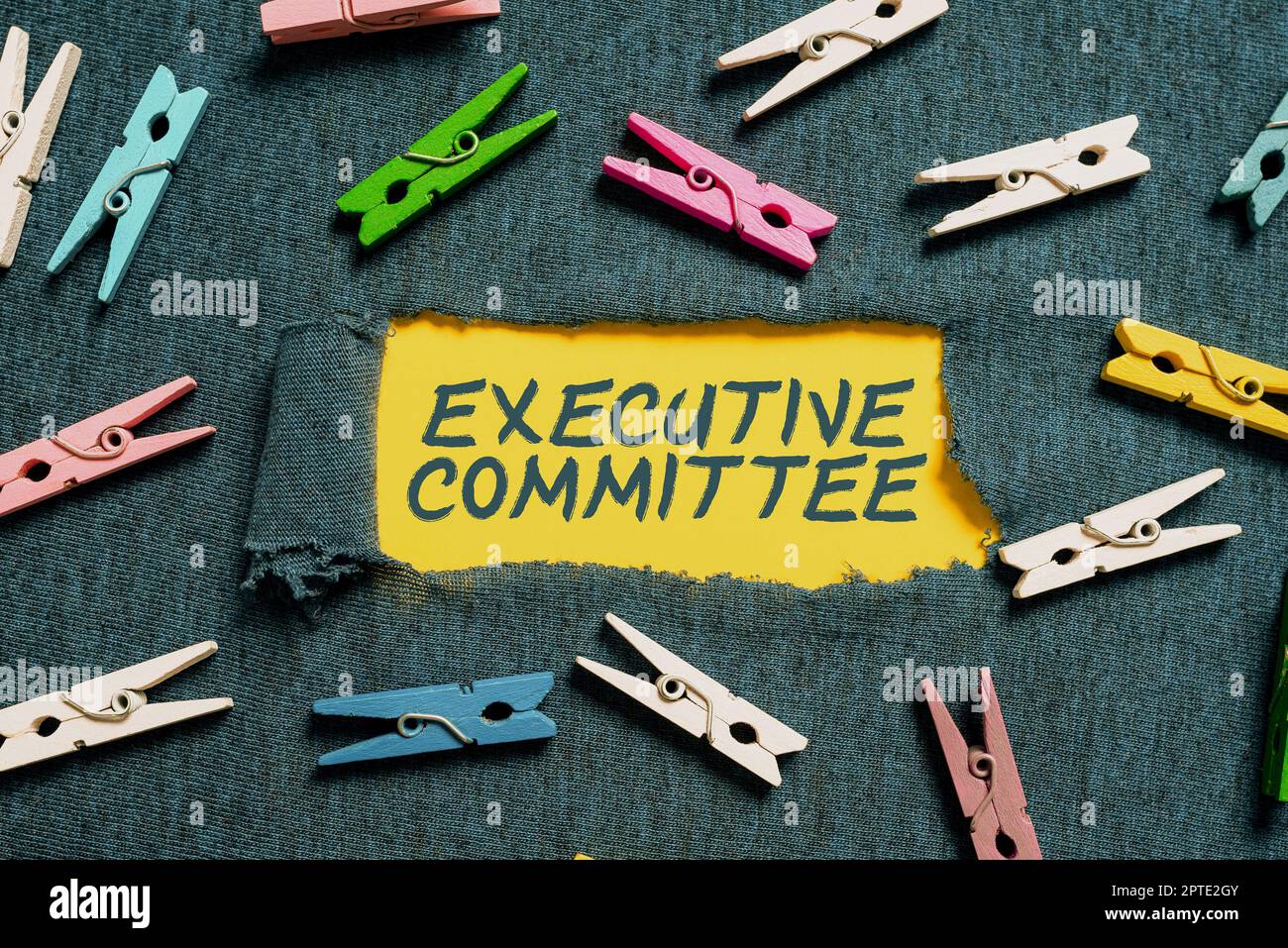 Conceptual caption Executive Committee, Internet Concept Add Information in an Empty Space in a ...