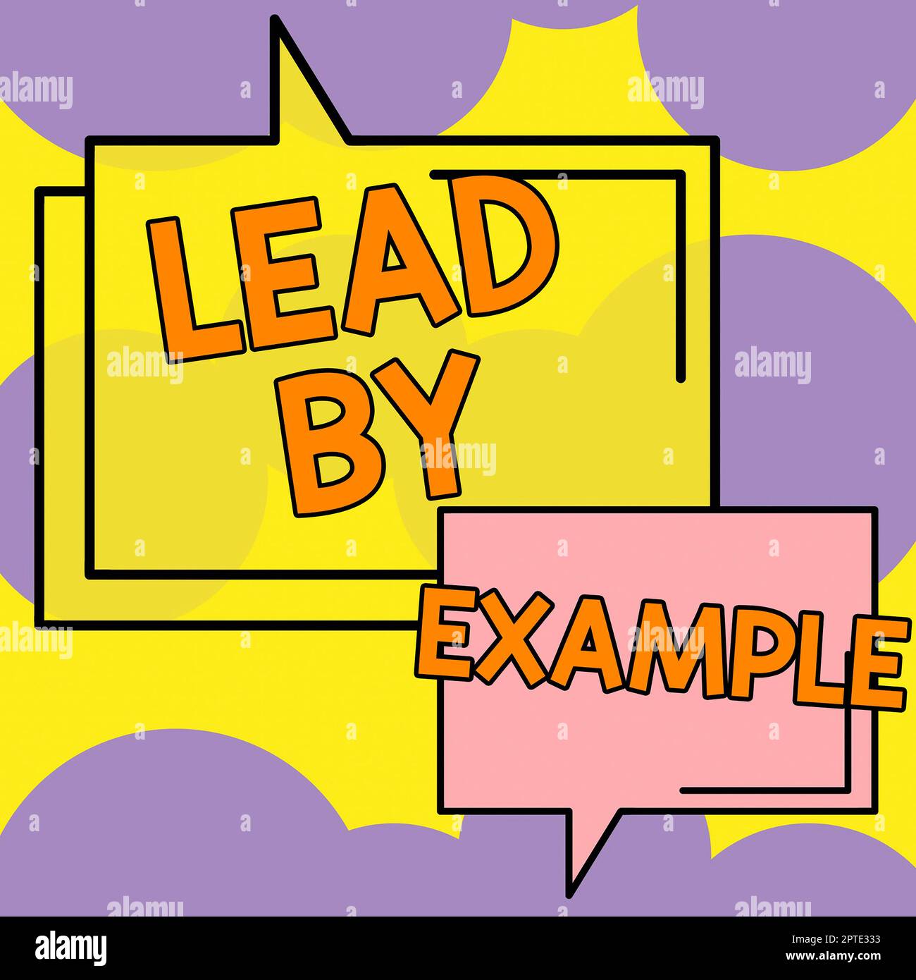 Text showing inspiration Lead By Example, Business approach Be a role ...