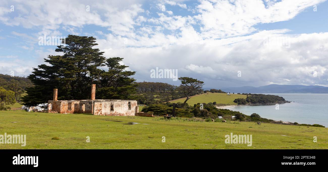 Maria Island, an historic convict settlement, Tasmania, Australia Stock ...
