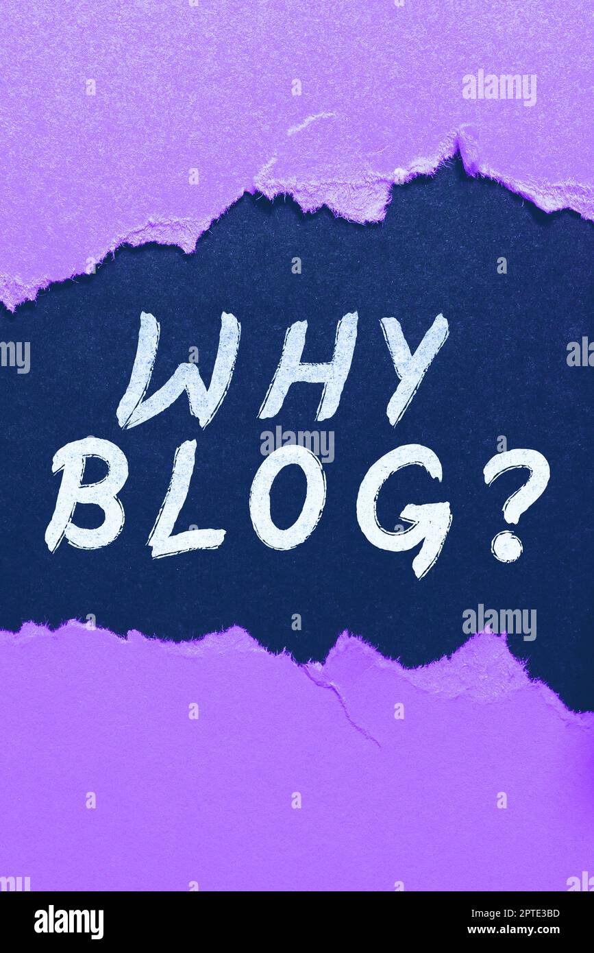 Handwriting text Why Blogquestion, Business idea computer network that ...