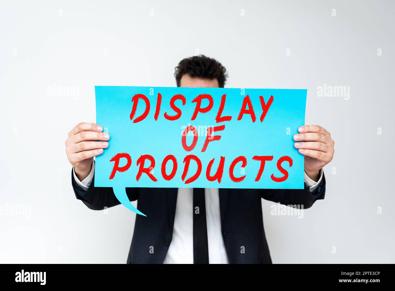 Text showing inspiration Display Of Products, Business idea advertise ...