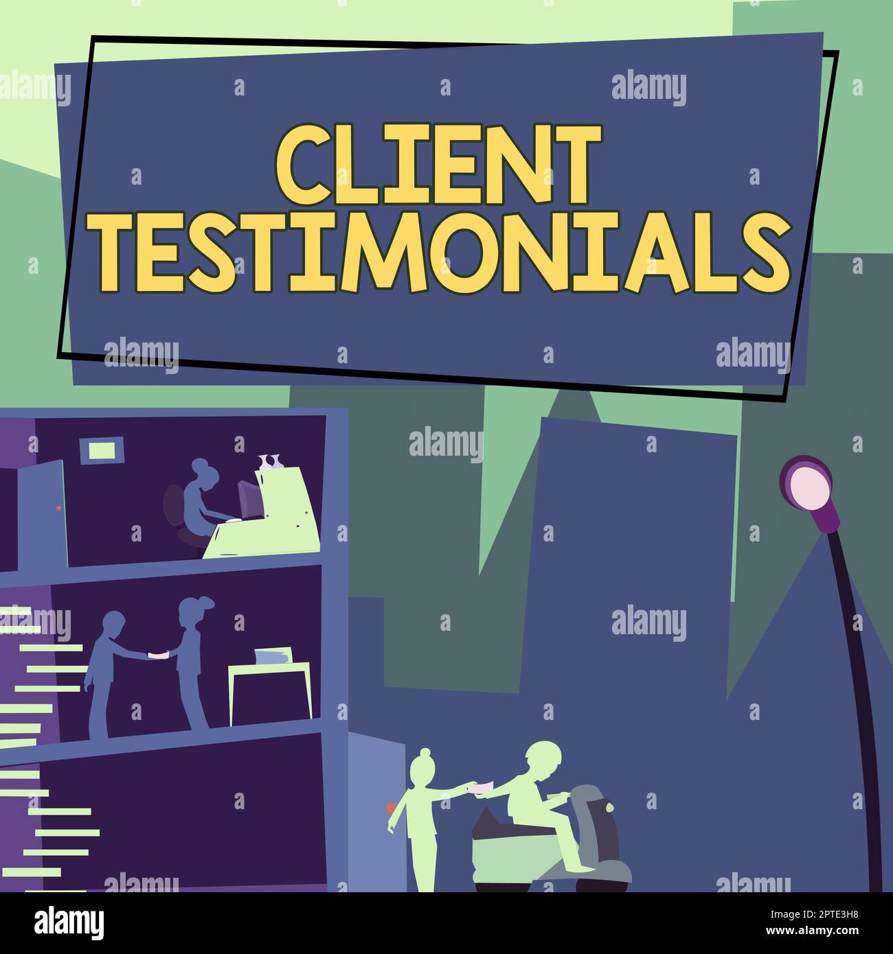 Writing displaying text Client Testimonials, Word Written on Various ...