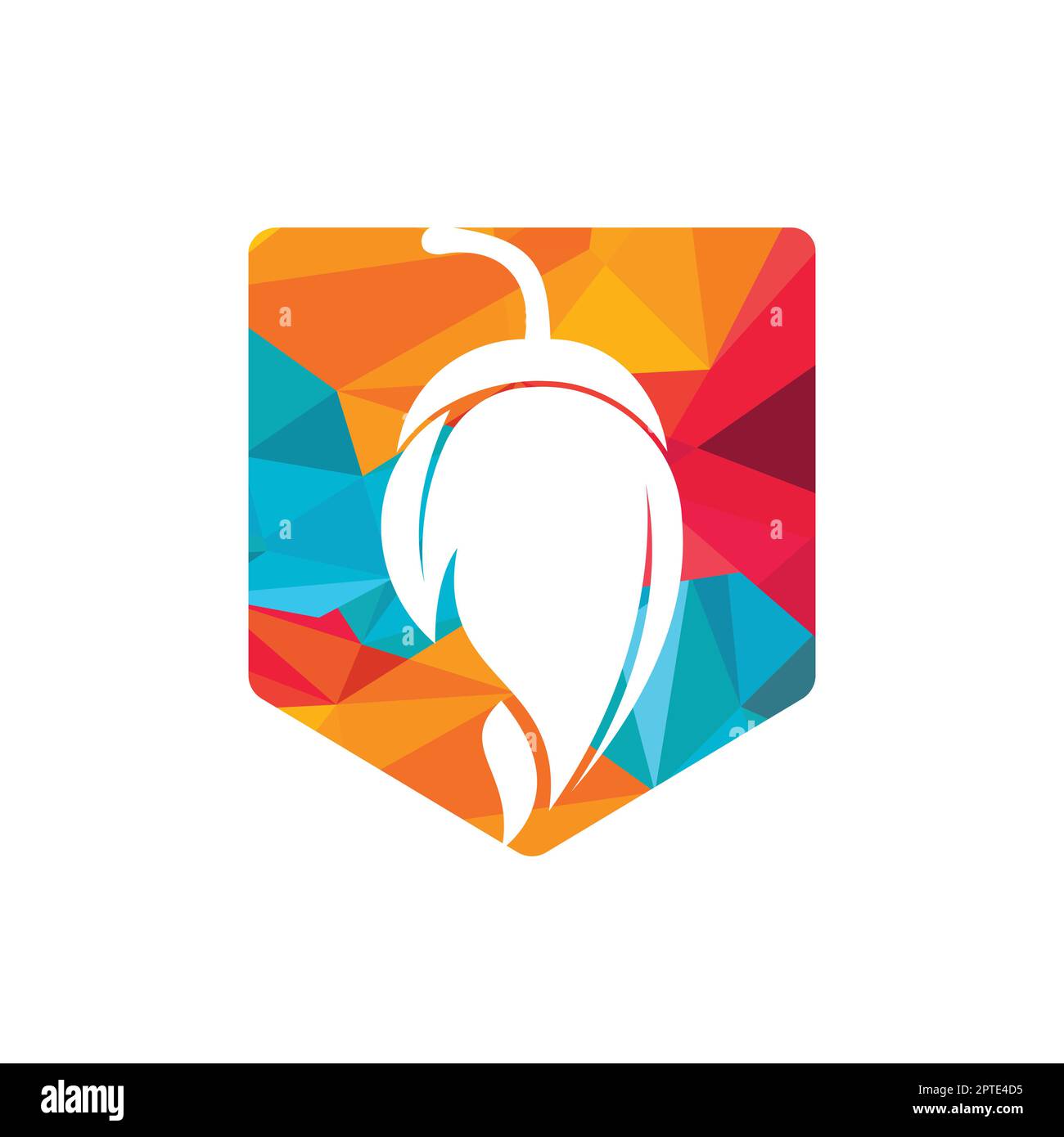 Chili hot and spicy food vector logo design inspiration. Chili pepper ...