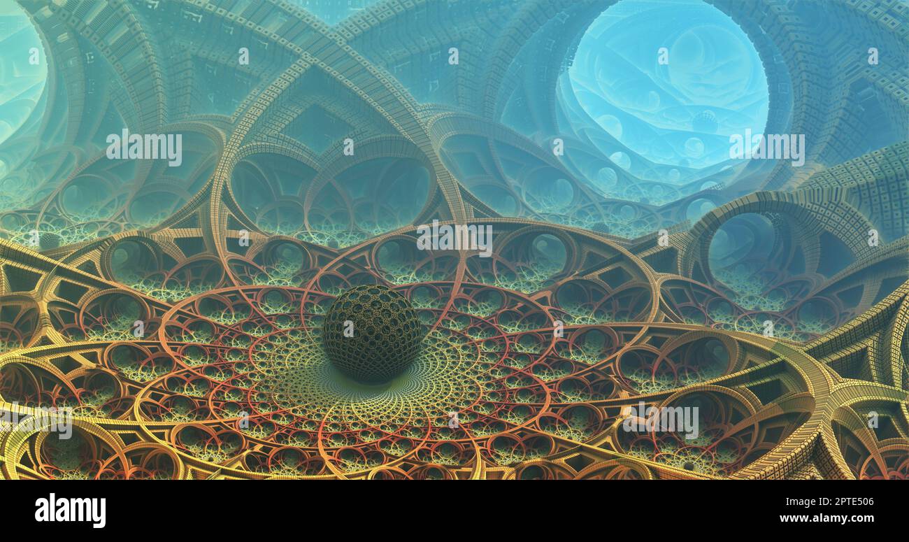 the surface of an alien planet under an alien sun 3d rendering Stock ...