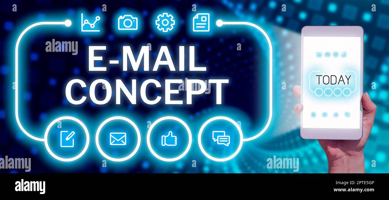 Text showing inspiration E Mail Concept, Concept meaning sequence of ...
