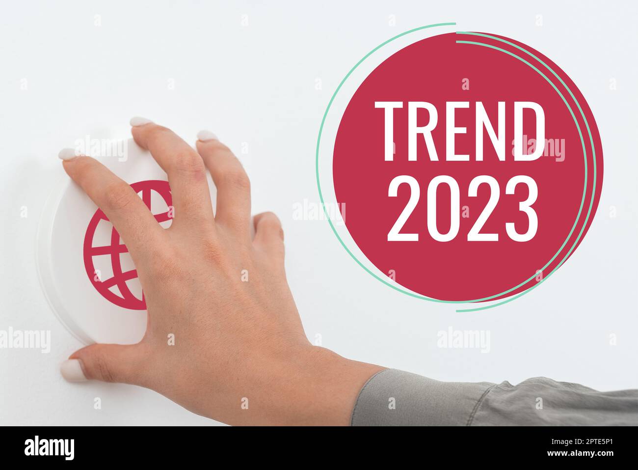 Text caption presenting Trend 2023, Internet Concept things that is ...