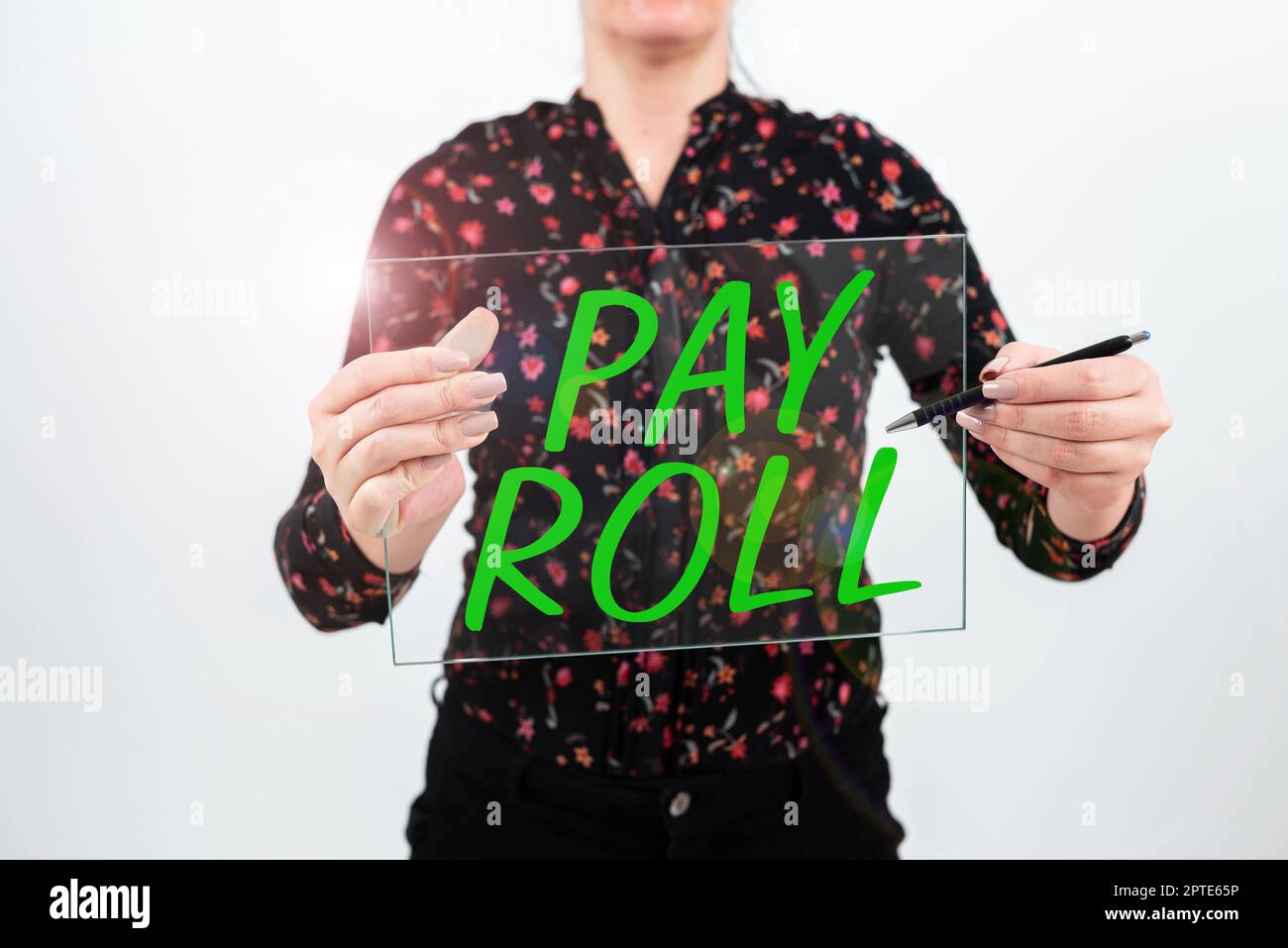 Conceptual caption Pay Roll, Business overview Amount of wages and ... Conceptual caption Pay Roll, Business overview Amount of wages and ...