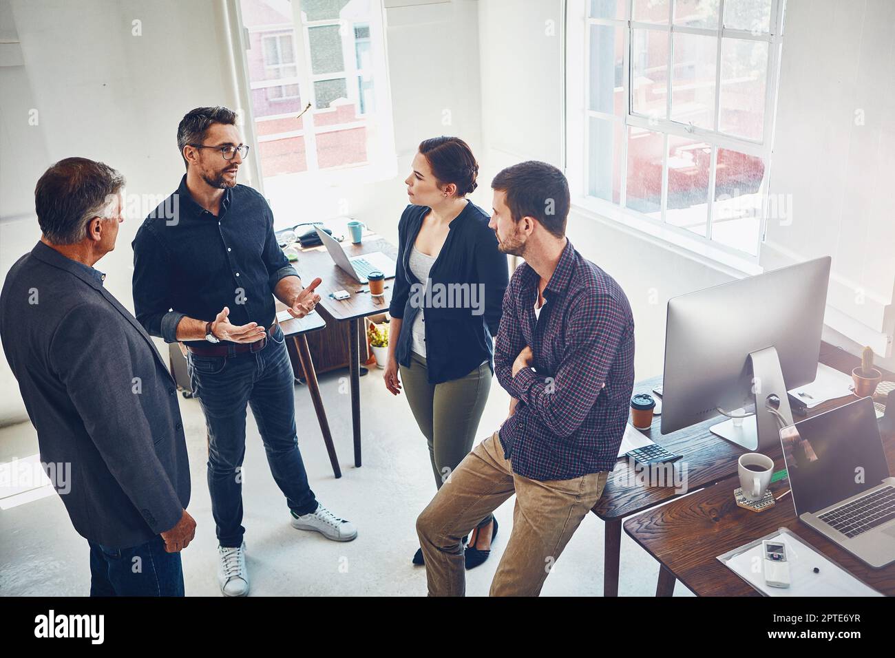 Theres no magic formula to innovation. a group of designers having a ...