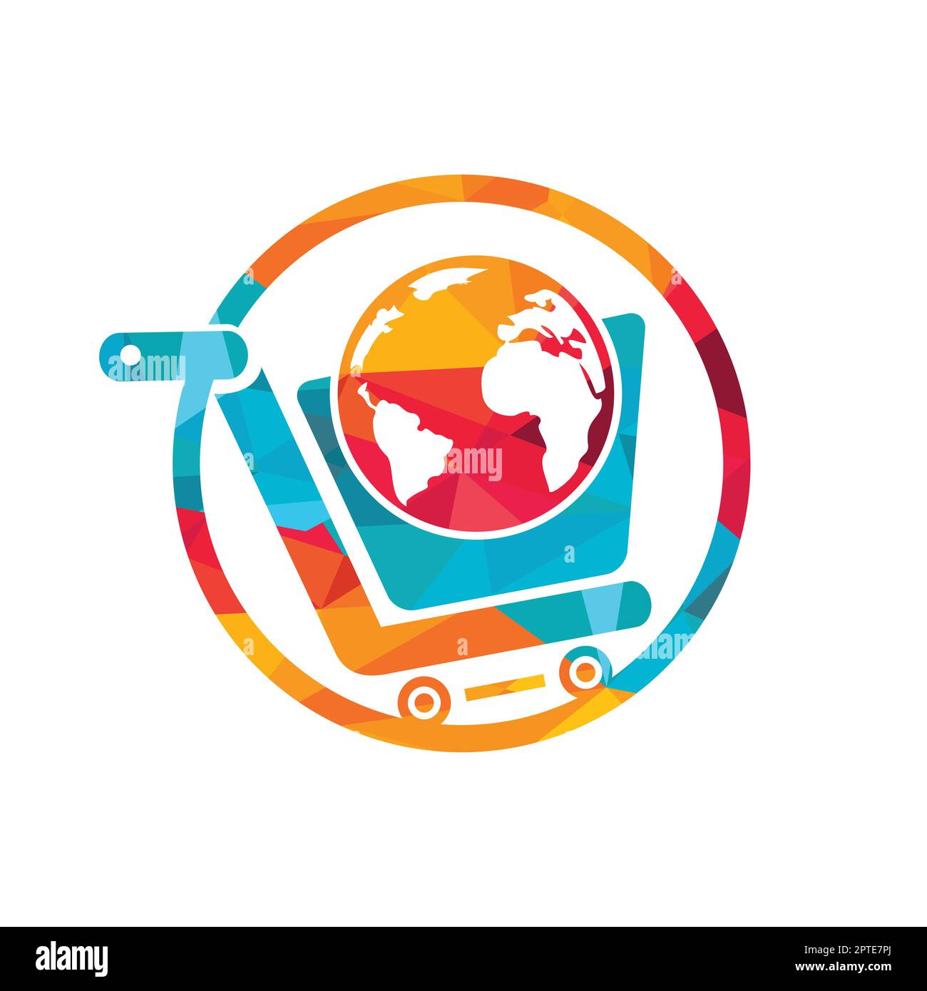 Globe shopping cart vector logo design. Online Shop logo designs ...