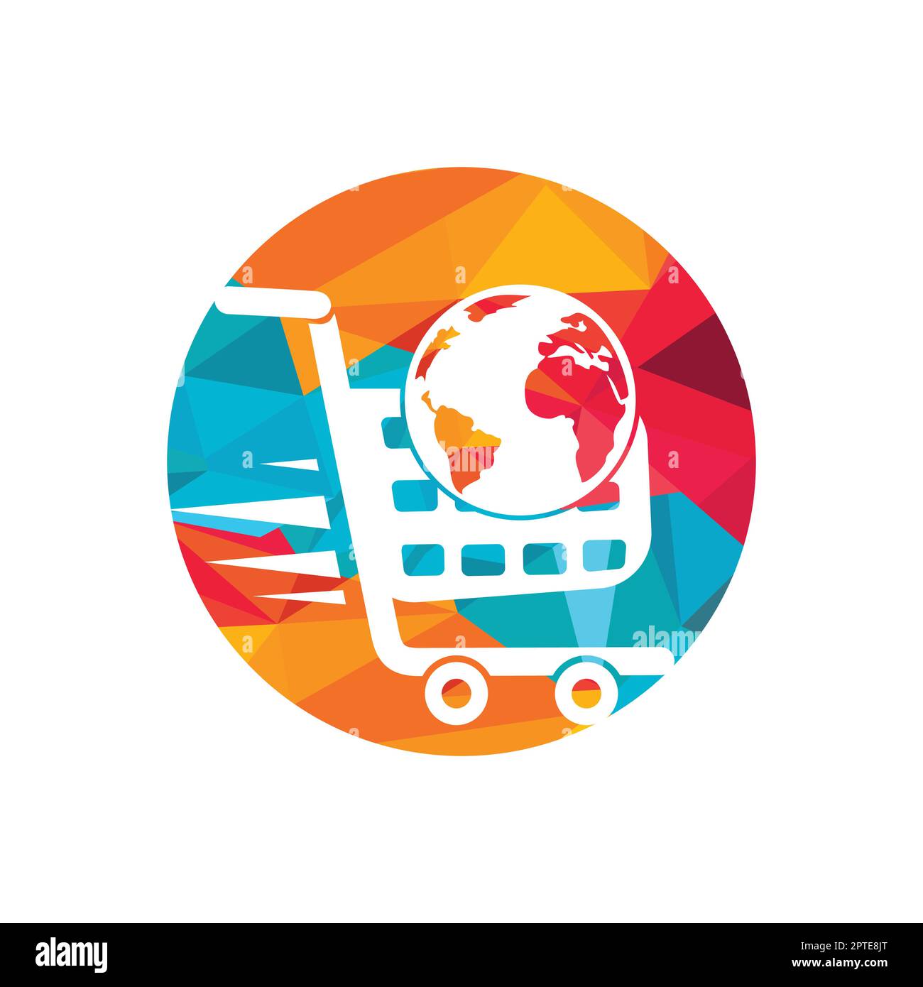 Globe shopping cart vector logo design. Online Shop logo designs ...