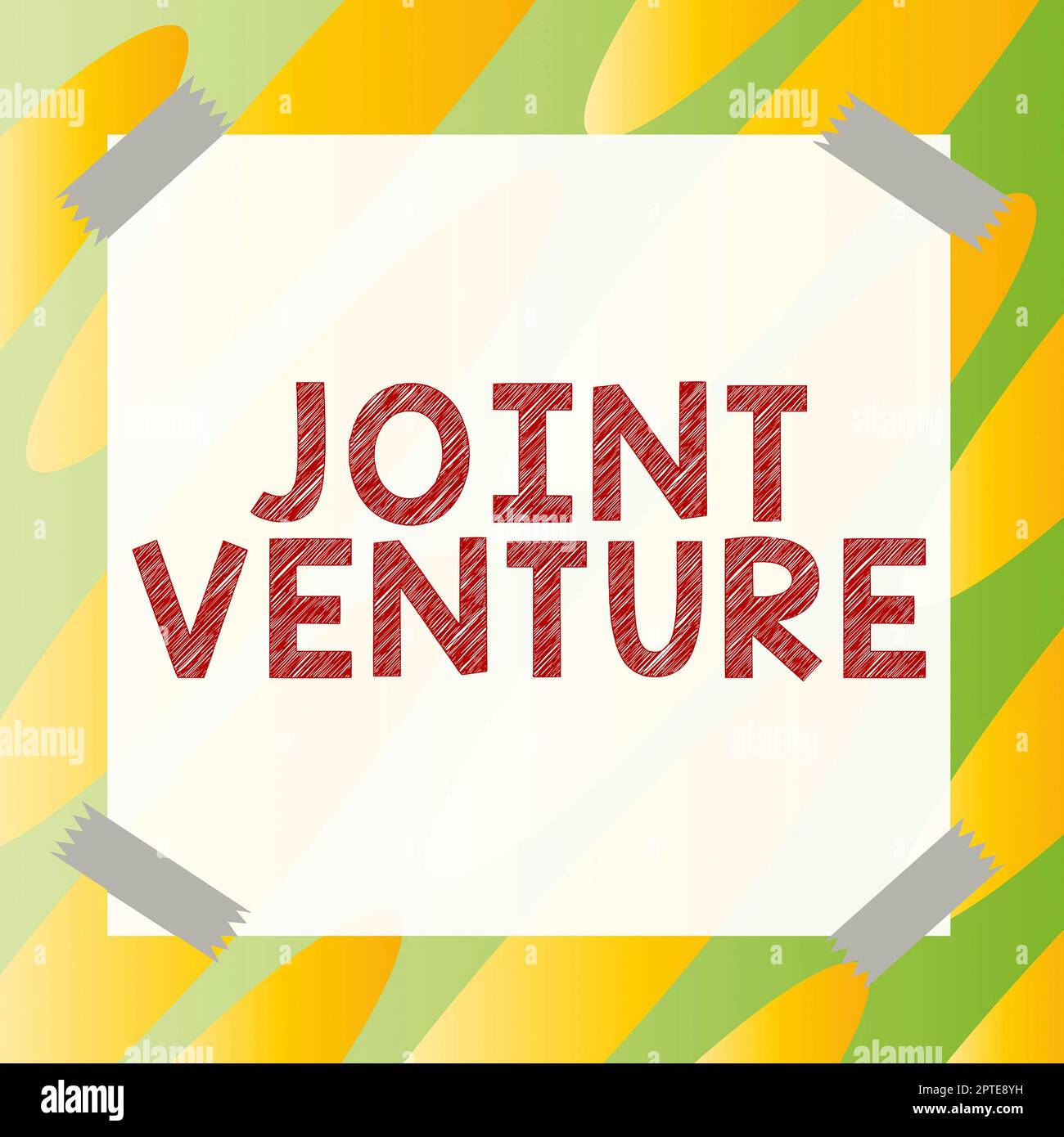 Conceptual caption Joint Venture, Word for Collaboration Arrangement ...