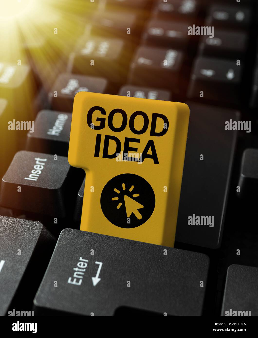 Writing displaying text Good Idea, Concept meaning State of human brain ...