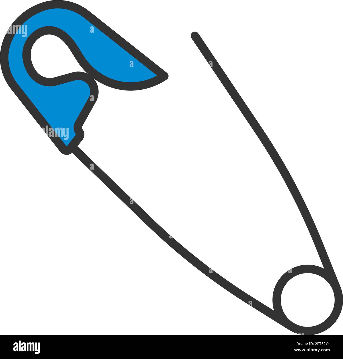 Tailor Safety Pin Icon Stock Vector Image & Art - Alamy