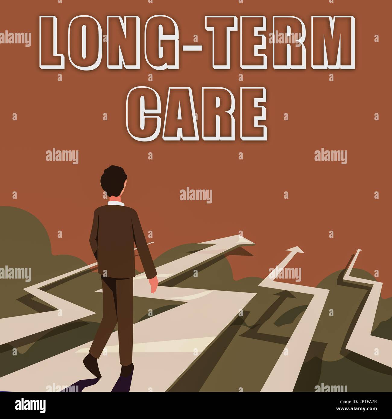 Sign displaying Long Term Care, Word for Adult medical nursing ...