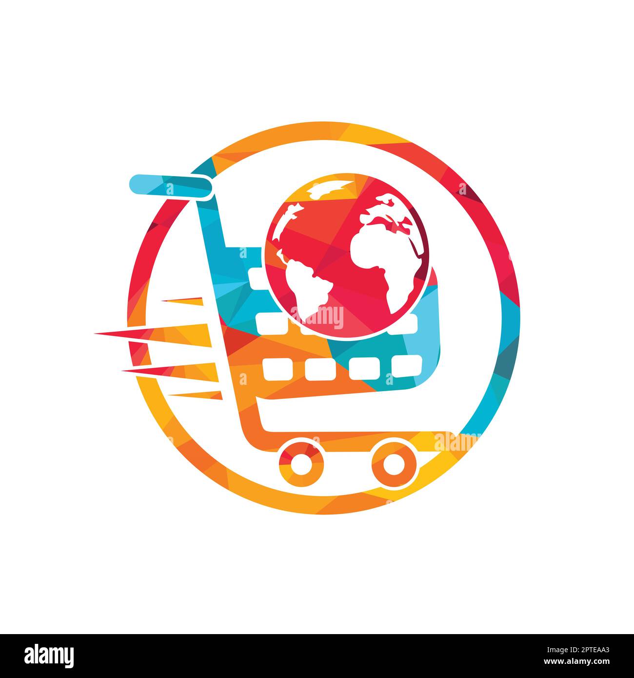 Globe shopping cart vector logo design. Online Shop logo designs ...