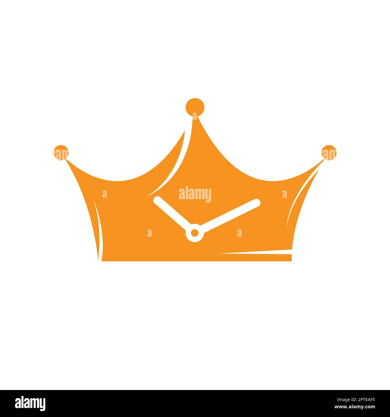 King time vector logo design template. Crown with clock icon vector ...